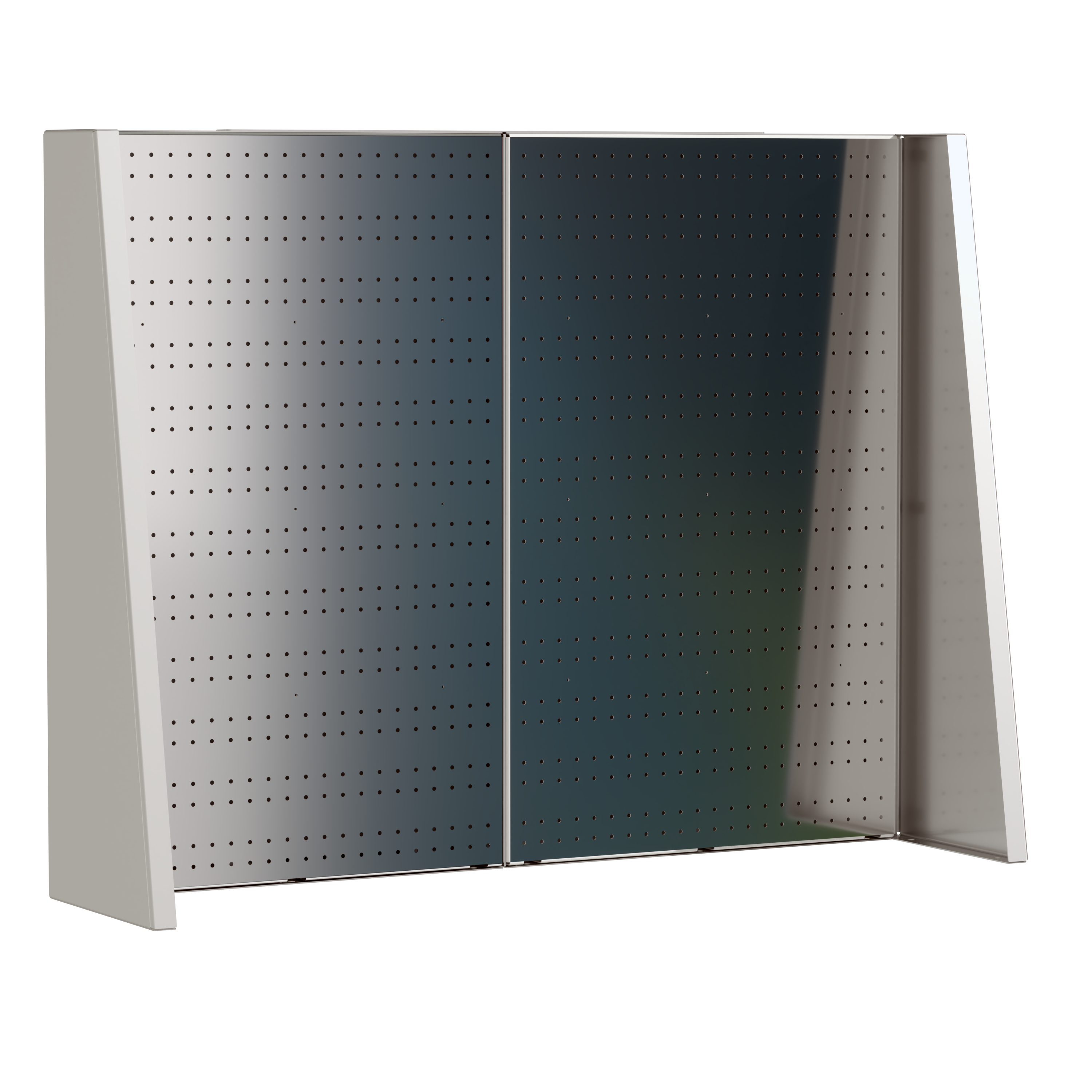 30" HD Work Table Pegboard Panel - 80" / Silver - Inventive Products